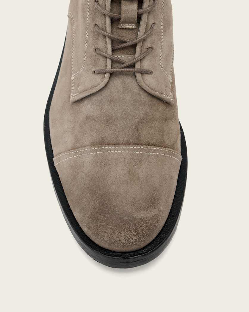 Bloom Lace Leather Boots Stone Grey | ALLSAINTS US